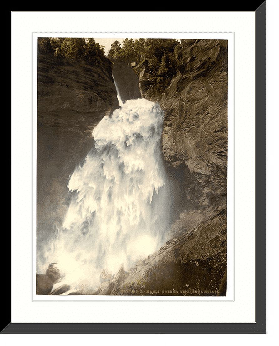 Historic Framed Print, Reichenbach the Upper Falls Bernese Oberland ...