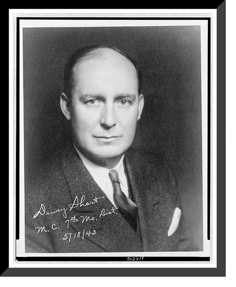 Historic Framed Print, [Rep. Dewey Short, head-and-shoulders portrait ... Historic Framed Print, [Rep. Dewey Short, head-and-shoulders portrait ...