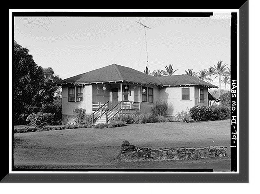 Historic Framed Print, Residence, Building No. 56, Kamehameha Street ...