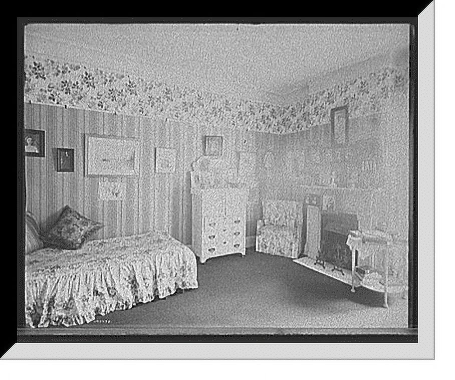 Historic Framed Print, [Residence of Mrs. H.C. Parke, bedroom, Detroit ...