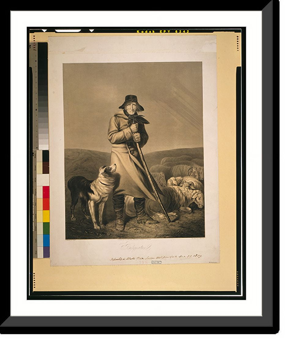 Historic Framed Print, Resignation.R. Westall R.A. pinxt. ; on stone by ...