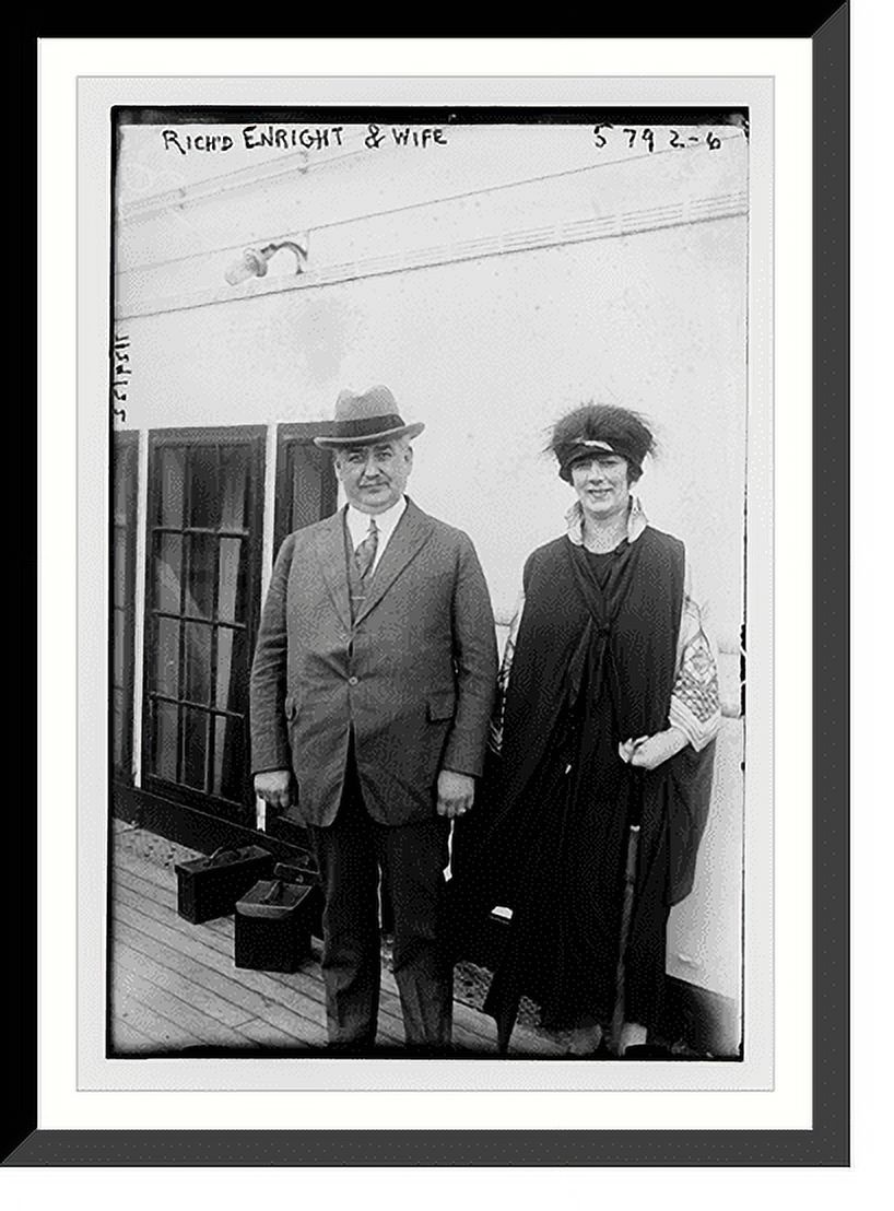 Historic Framed Print, Richard Enright and wife, 17-7/8" x 21-7/8 ...