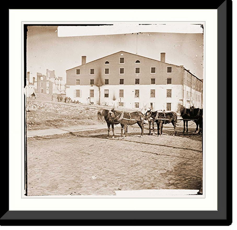 Historic Framed Print, Richmond Virginia. Libby Prison. (six-mule team ...