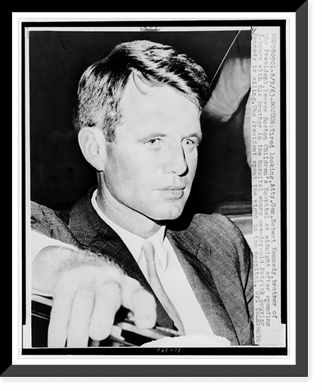 Historic Framed Print, [Robert F. Kennedy, head-and-shoulders portrait ...