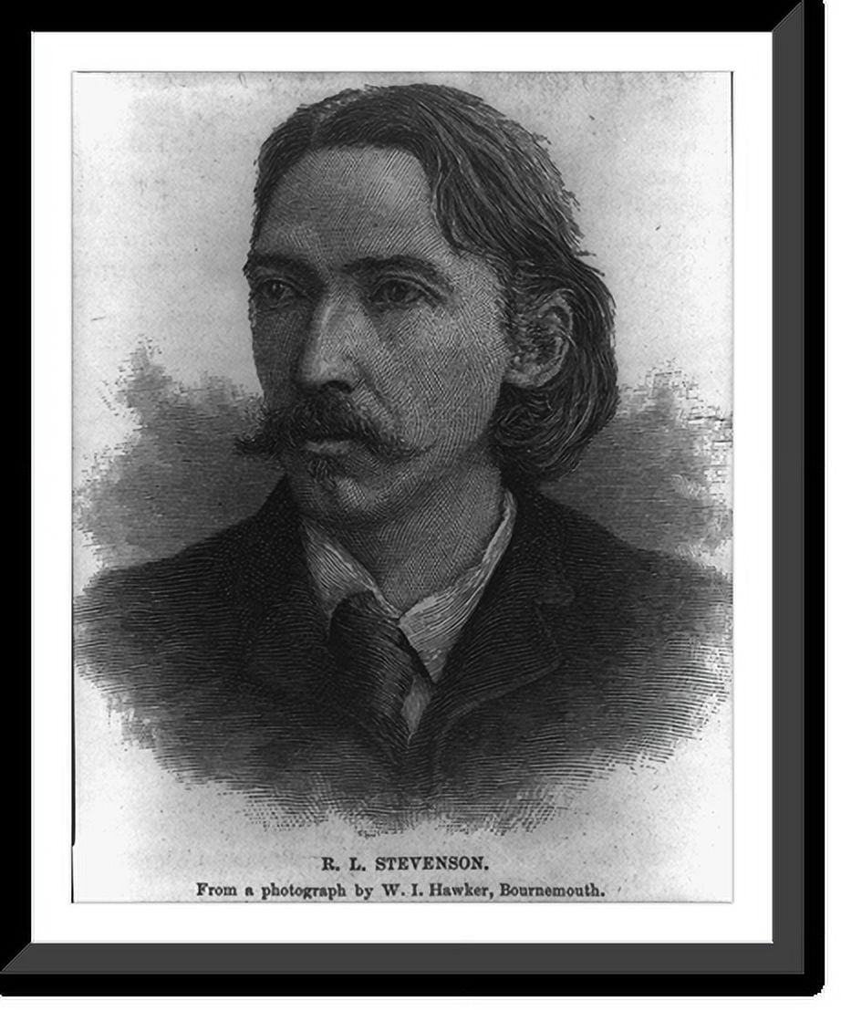 Historic Framed Print, [Robert Louis Stevenson, bust portrait], 17-7/8 ...