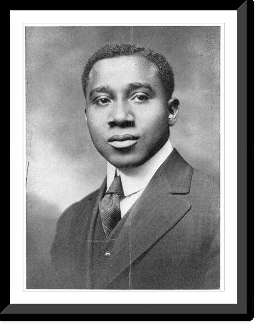 Historic Framed Print, [Robert Nathaniel Dett, 1882-1943, head and ...