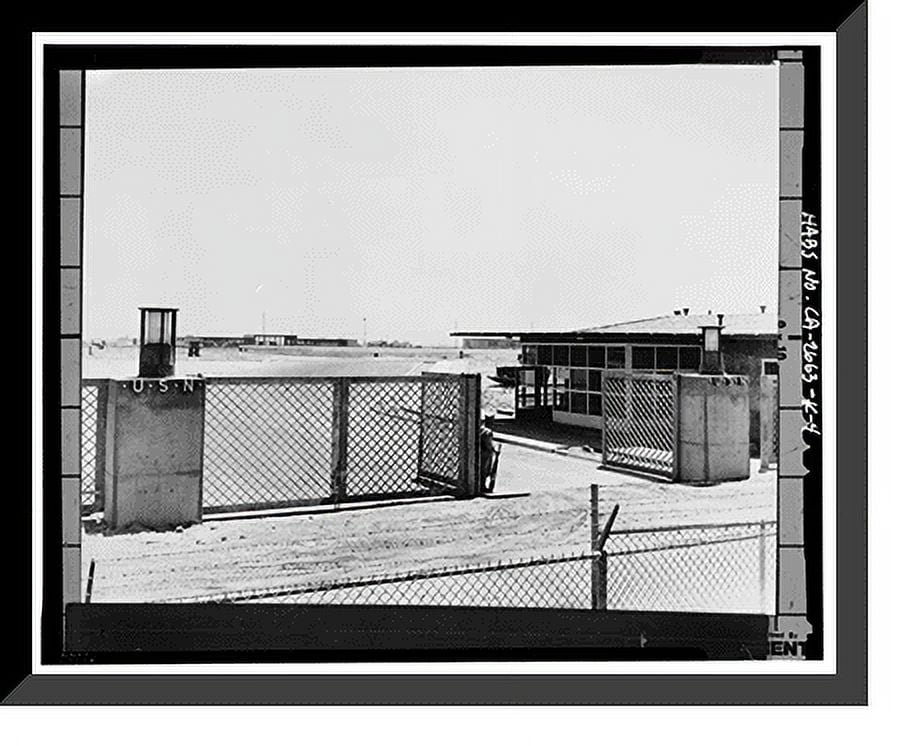 Historic Framed Print, Roosevelt Base, Main Gate No. 1, Ocean Boulevard ...
