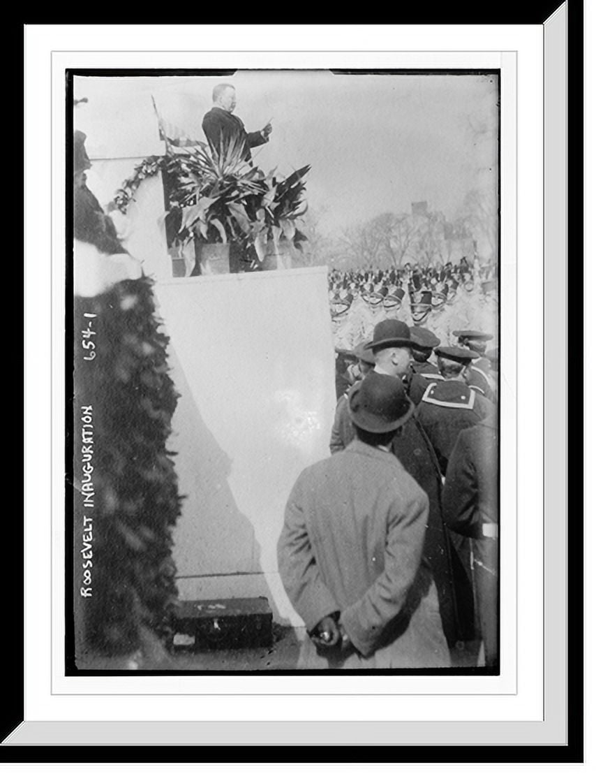 Historic Framed Print, Roosevelt inauguration - view of podium, 17-7/8 ...