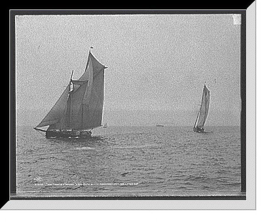 Historic Framed Print, Rose Dorothea leading Jessie Costa in first ...