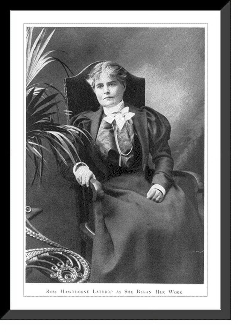 Historic Framed Print, [Rose Hawthorne Lathrop, three-quarters length ...