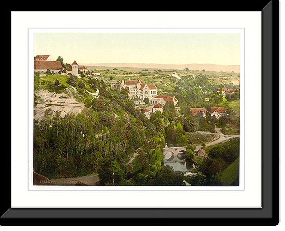 Historic Framed Print, Rothenburg baths Rothenburg (i.e. ob der Tauber) Bavaria Germany, 17-7/8 ...