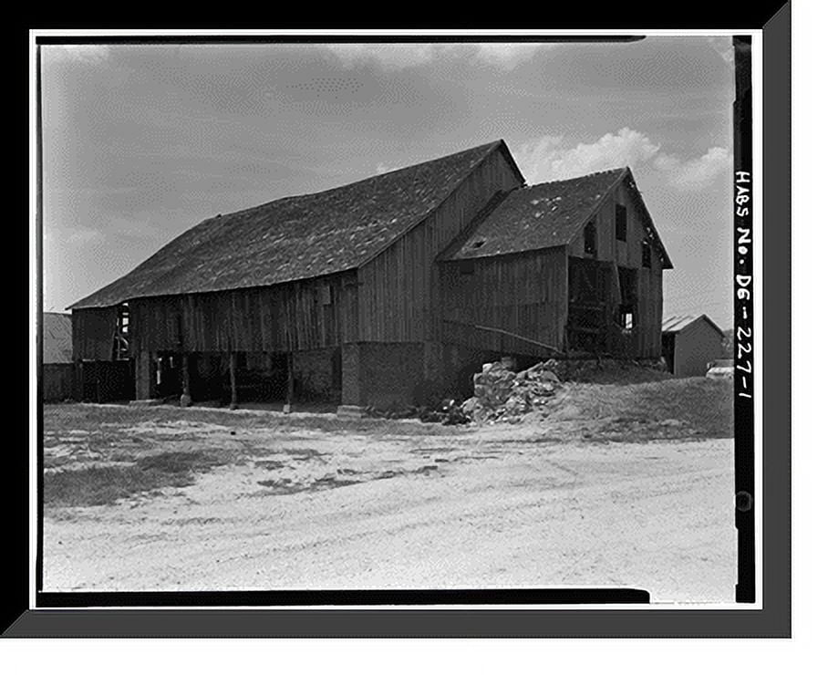 Historic Framed Print, Rothwell Farm, Barn, Route 458 near Route 42 ...