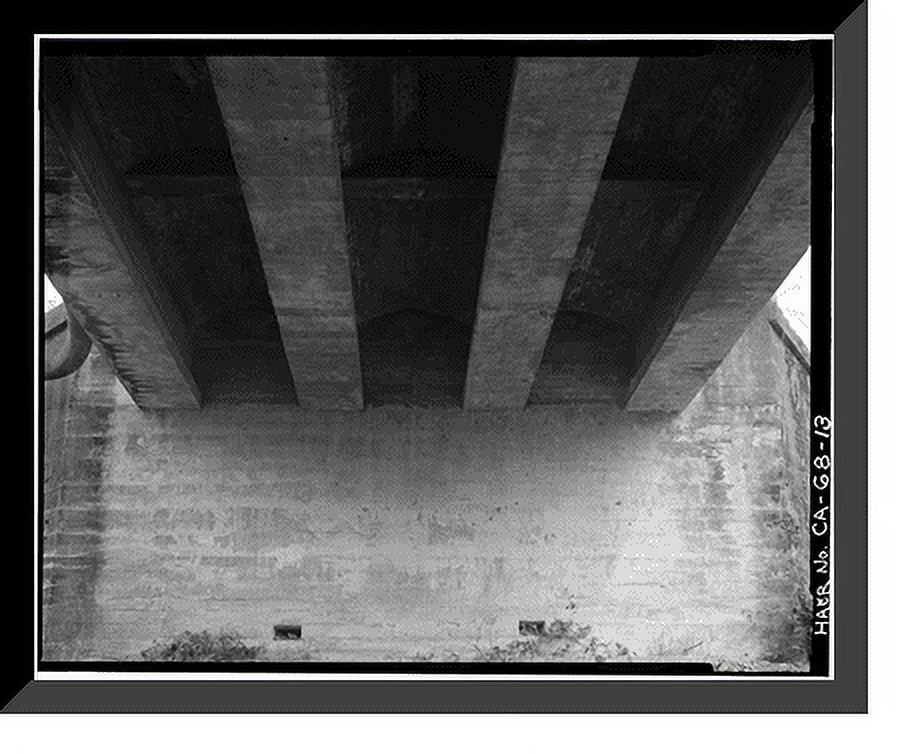 Historic Framed Print, Rowdy Creek Bridge, Spanning Rowdy Creek at Fred ...