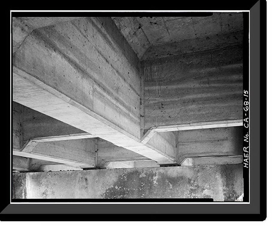 Historic Framed Print, Rowdy Creek Bridge, Spanning Rowdy Creek at Fred ...