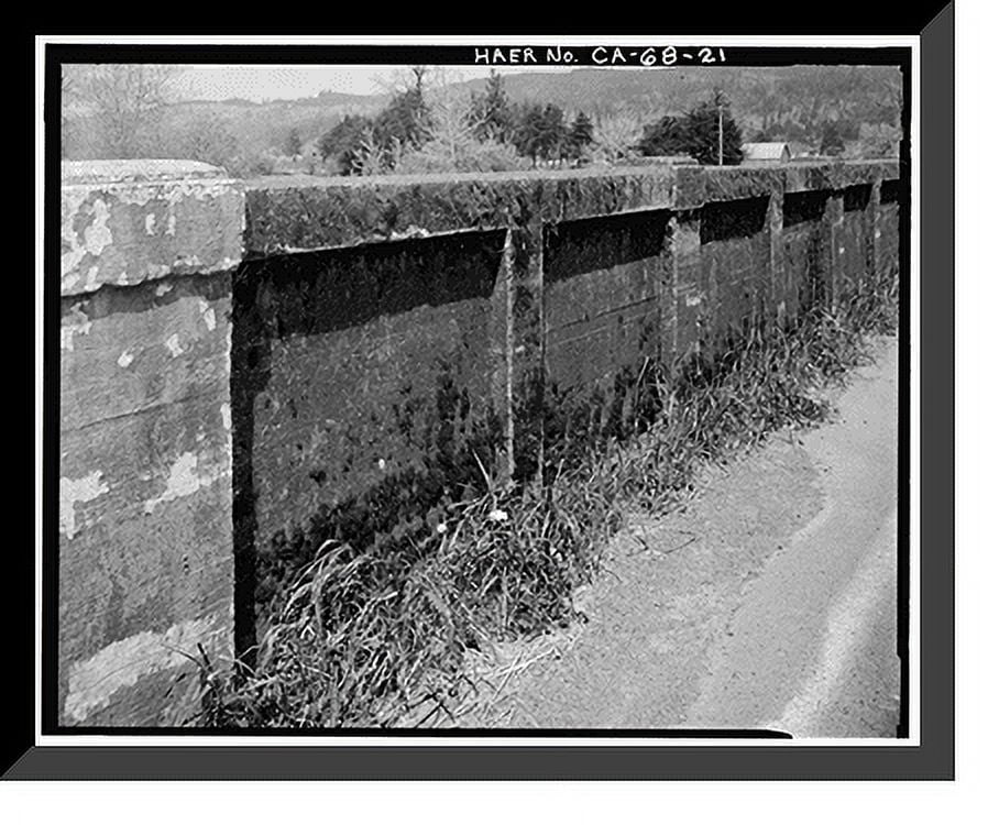 Historic Framed Print, Rowdy Creek Bridge, Spanning Rowdy Creek at Fred ...