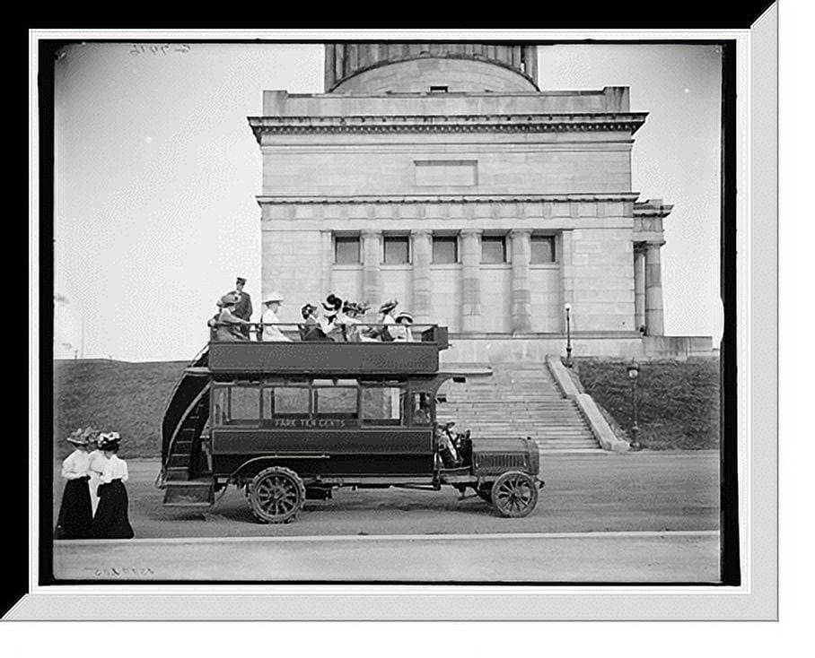 Historic Framed Print, [Rubber-neck auto, Riverside Drive, New York, N ...