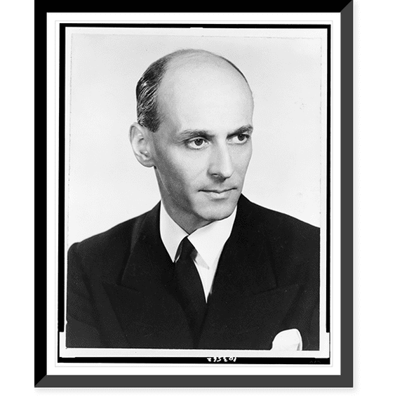 Historic Framed Print, [Rudolph Bing, head-and-shoulders portrait ...