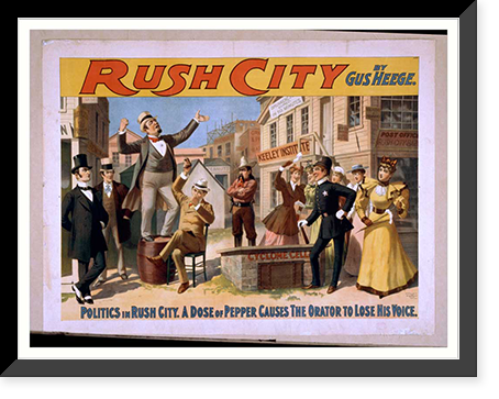 Historic Framed Print, Rush City by Gus Heege., 17-7/8" x 21-7/8 ...