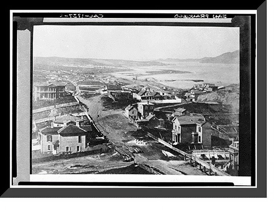 Historic Framed Print, Russian Hill (Houses), Historic View, Green ...