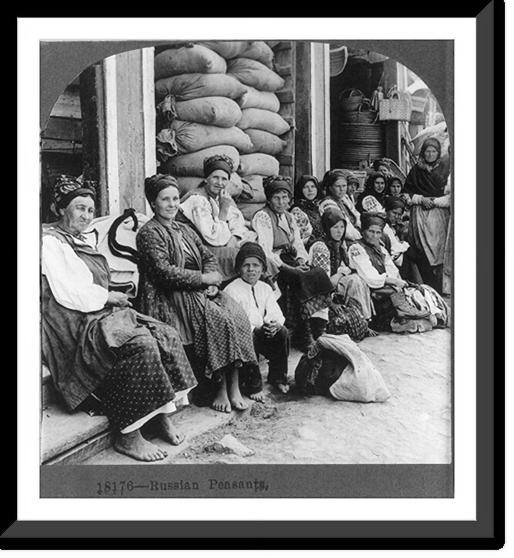 Historic Framed Print, Russian peasants, 17-7/8" x 21-7/8" - Walmart.com