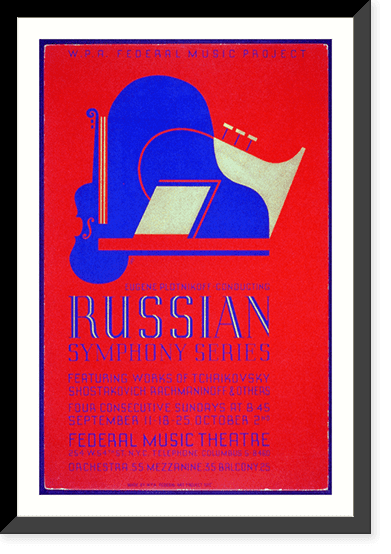 Historic Framed Print, Russian symphony series, Eugene Plotnikoff ...