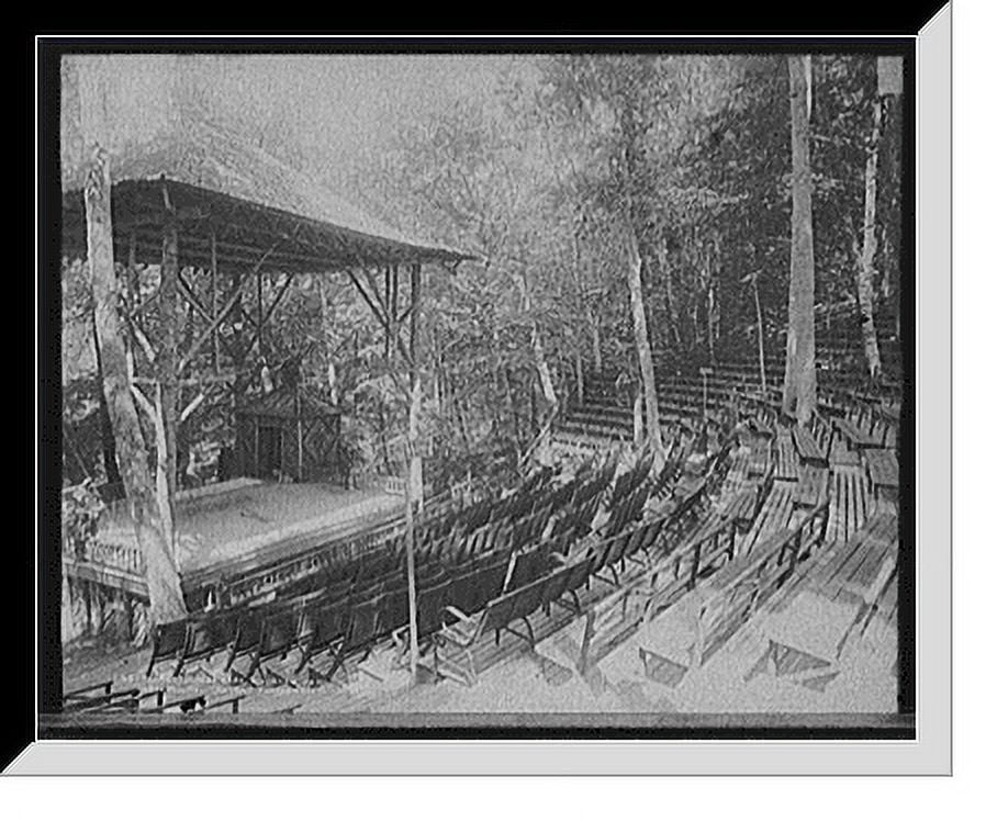 Historic Framed Print, Rustic theatre, Riverton Park, Portland, Me., 17 ...