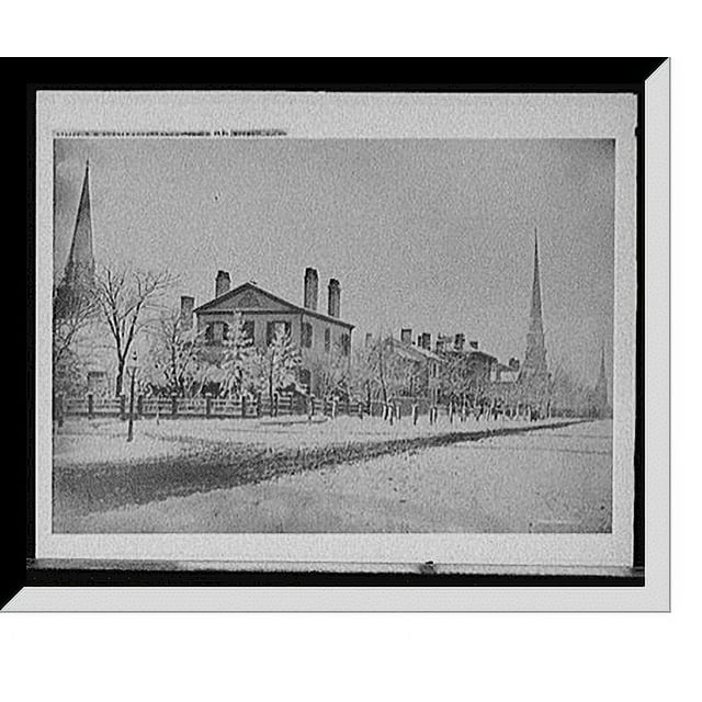 Historic Framed Print, S.W. corner of Fort and Griswold [Street], 1870 ...