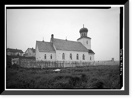 Historic Framed Print, Saint George Russian Orthodox Church, St. George ...