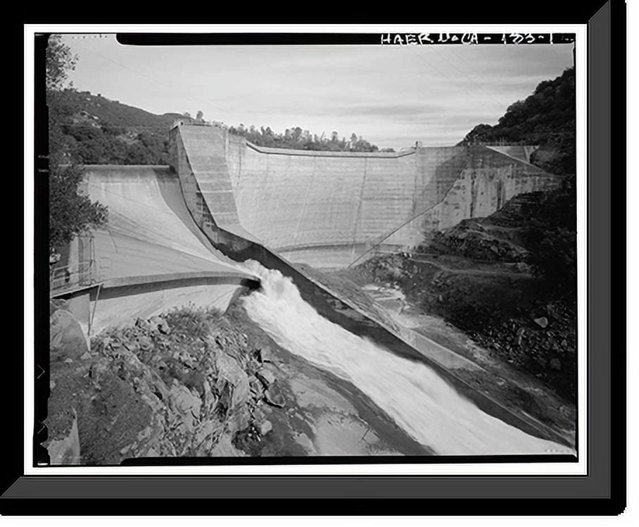 Historic Framed Print, Salinas Dam, Salinas River near Pozo Road, Santa ...