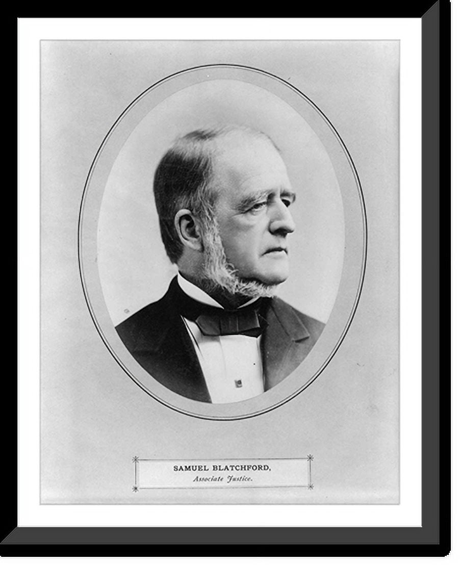 Historic Framed Print, Samuel Blatchford, 1820-1893, 17-7/8" x 21-7/8 ...
