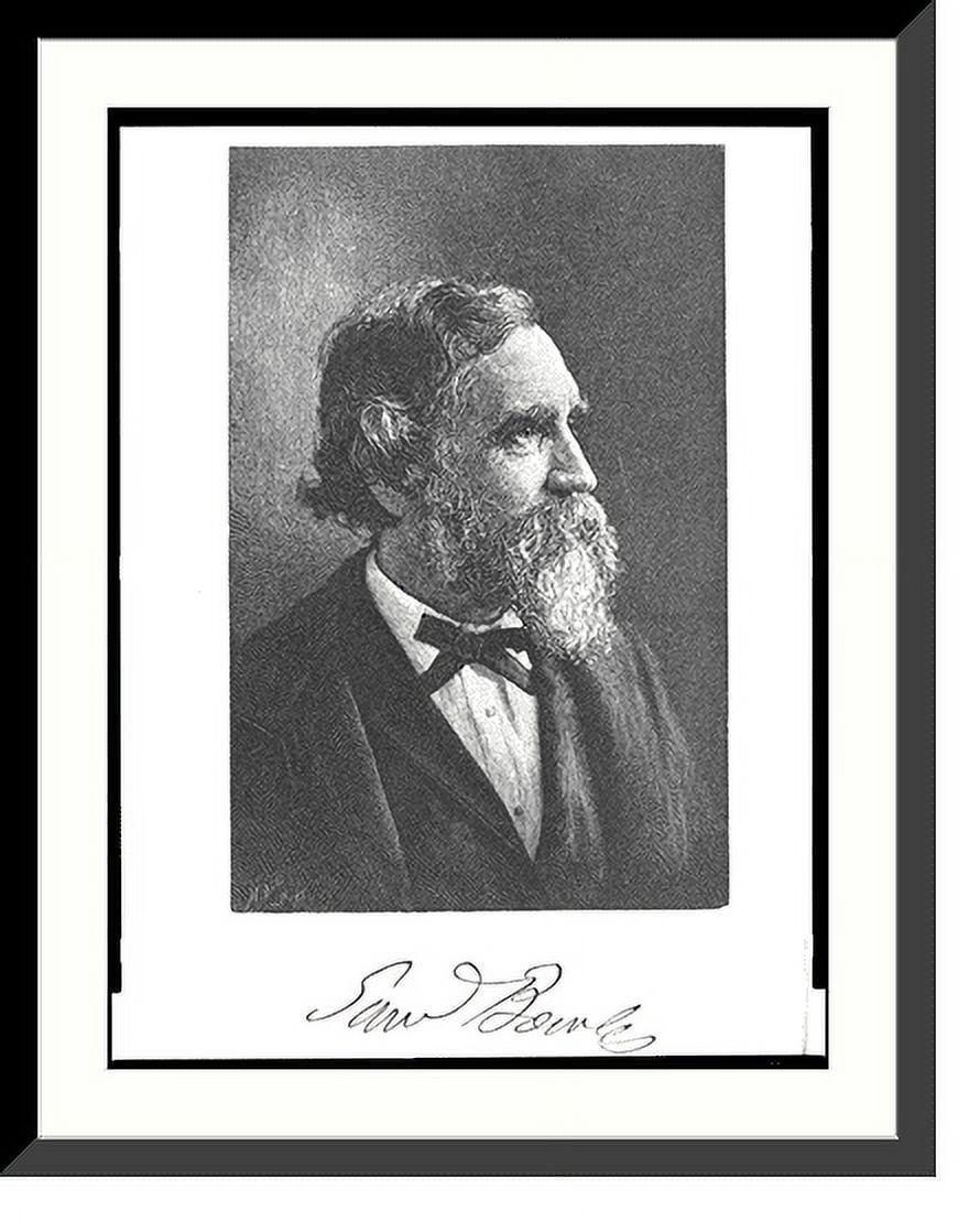 Historic Framed Print, [Samuel Bowles, head-and-shoulders portrait ...