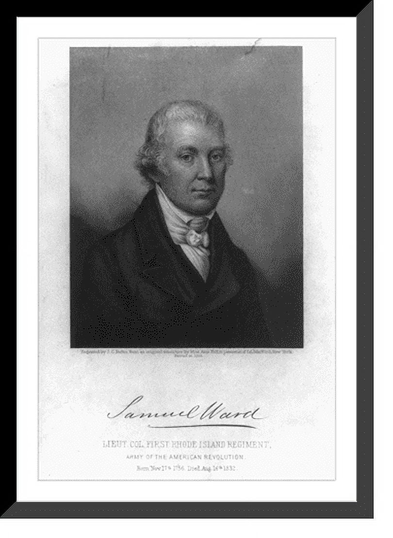 Historic Framed Print, [Samuel Ward, 1756-1832, head and shoulders ...