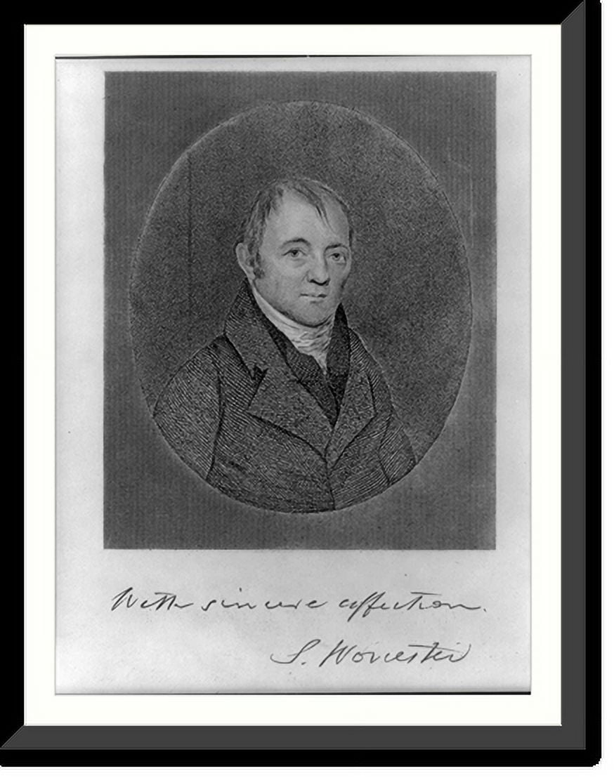 Historic Framed Print, [Samuel Worcester, 1770-1821, bust portrait], 17 ...
