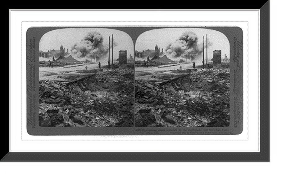 Historic Framed Print, San Francisco earthquake, 1906: Dynamiting ...