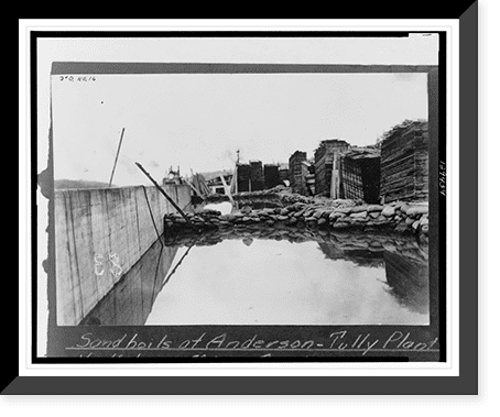 Historic Framed Print, Sandboils at Anderson-Tully plant, Vicksburg ...