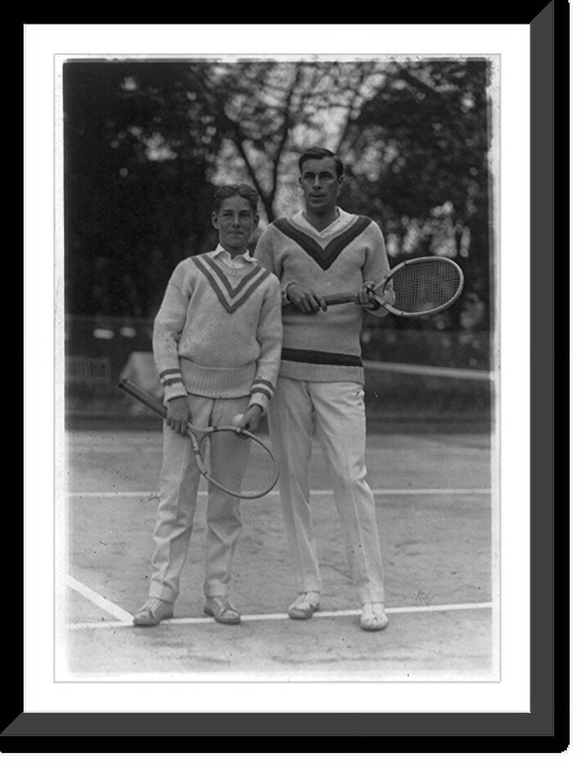 Historic Framed Print, Sandy Wiener and William Tilden, 17-7/8" x 21-7/ ...