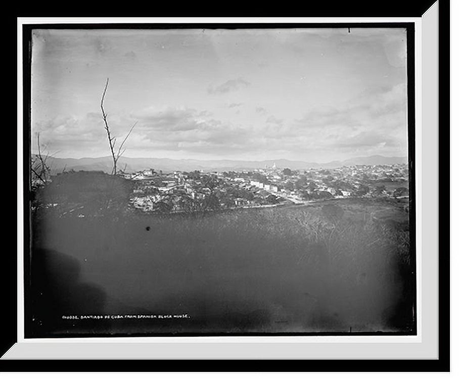Historic Framed Print, Santiago de Cuba from Spanish block house - 2 ...