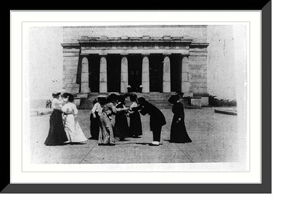 Historic Framed Print, Scene at Grant's Tomb from How the French ... Historic Framed Print, Scene at Grant's Tomb from How the French ...