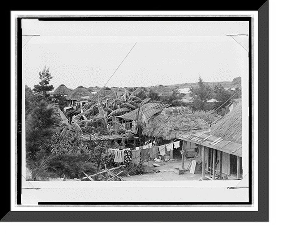 Historic Framed Print, [Scene of a replaced village of Sobe, Yomitan ... Historic Framed Print, [Scene of a replaced village of Sobe, Yomitan ...