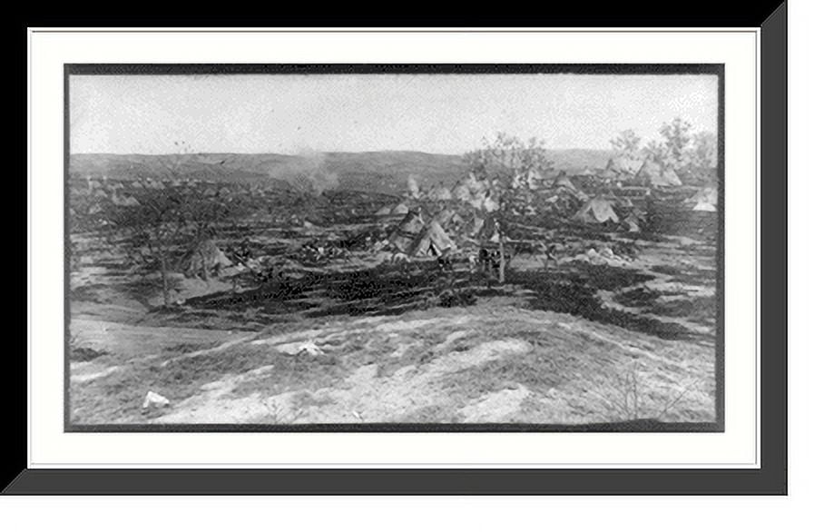 Historic Framed Print, Scenes from Custer's Last Fight in Boston ...