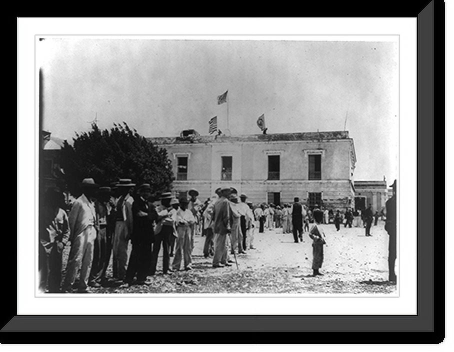 Historic Framed Print, [Scenes in Puerto Rico, 1898: Custom House, Port ...