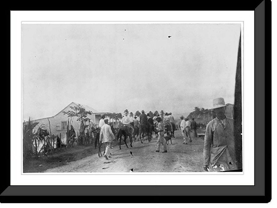 Historic Framed Print, [Scenes in Puerto Rico, 1898: refugees returning ...