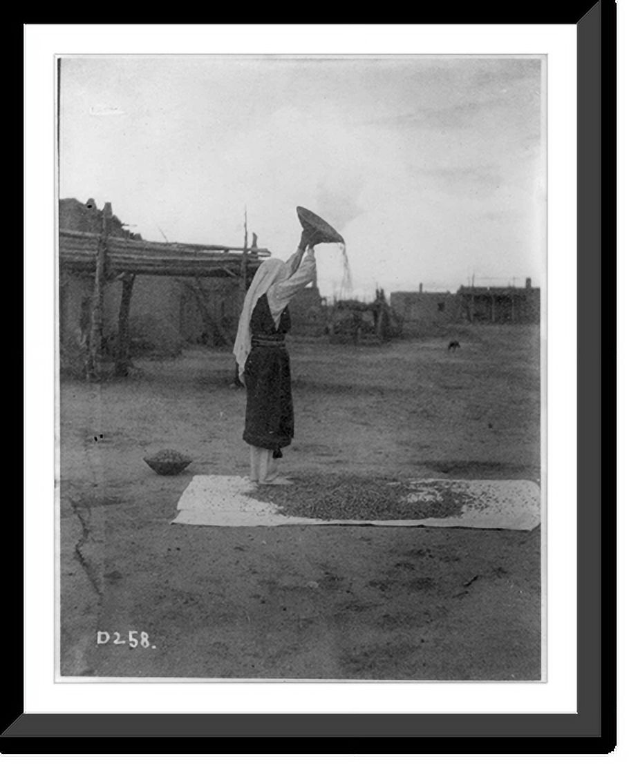 Historic Framed Print, Screening wheat, 17-7/8" x 21-7/8" - Walmart.com