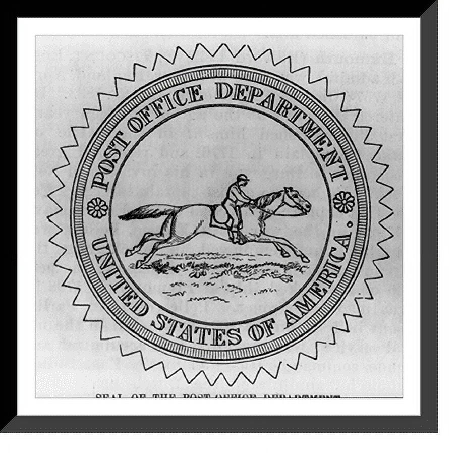 Historic Framed Print, [Seal of Post Office Dept.], 17-7/8" x 21-7/8 ...