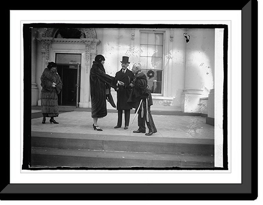 Historic Framed Print, Sec. Mellon & Miss Alsia Mellon and Gen. Clem at ...