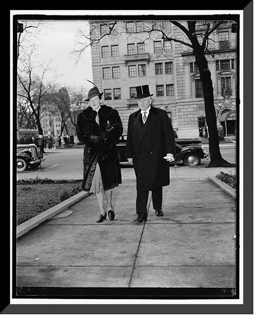 Historic Framed Print, Secretary Harold Ickes & wife, 17-7/8" x 21-7/8 ...