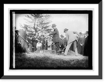 Historic Framed Print, Secty. Houston tree planting, Agrl. Grounds, 17 ...