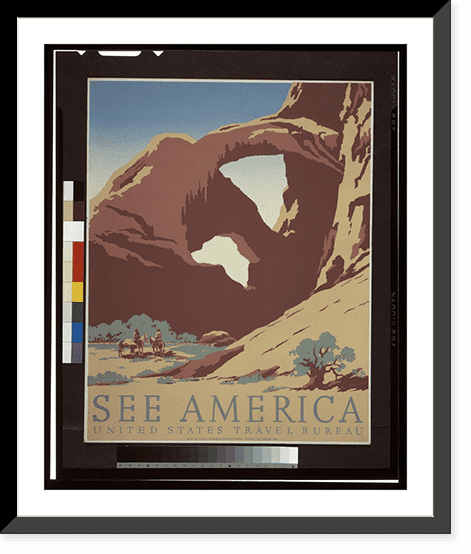 Historic Framed Print, See America.Frank S. Nicholson. - 2, 17-7/8" x ...