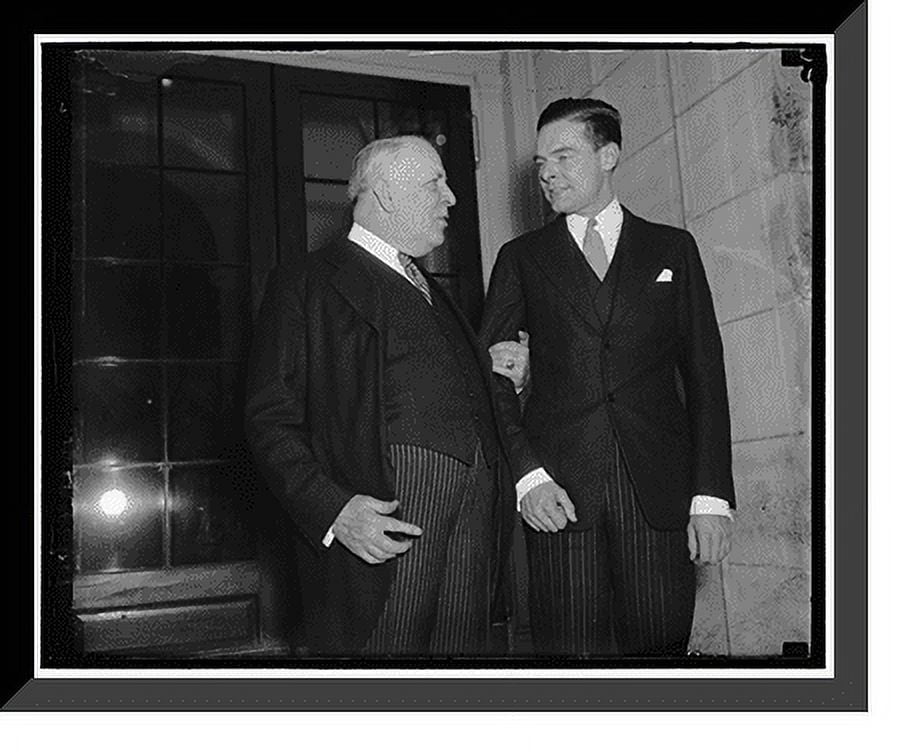 Historic Framed Print, Sen. Cabot Lodge of Mass., right, & Sen. David ...