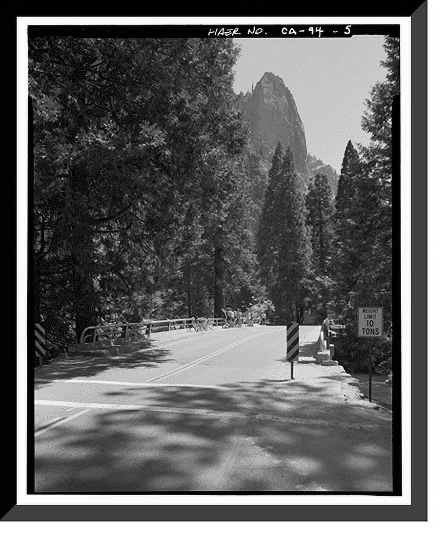 Historic Framed Print, Sentinel Bridge, Spanning Merced River on ...